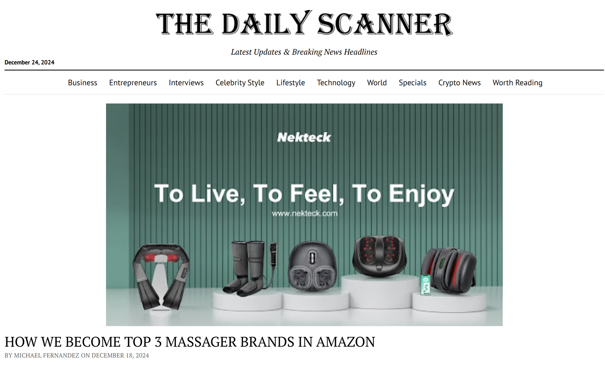 Nekteck-To Live, To Feel, To Enjoy