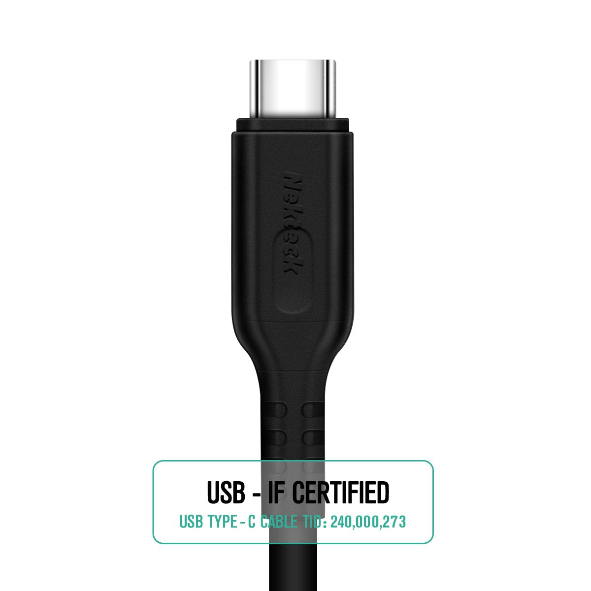 Nekteck USB-IF Certified USB C Cable 2 Pack