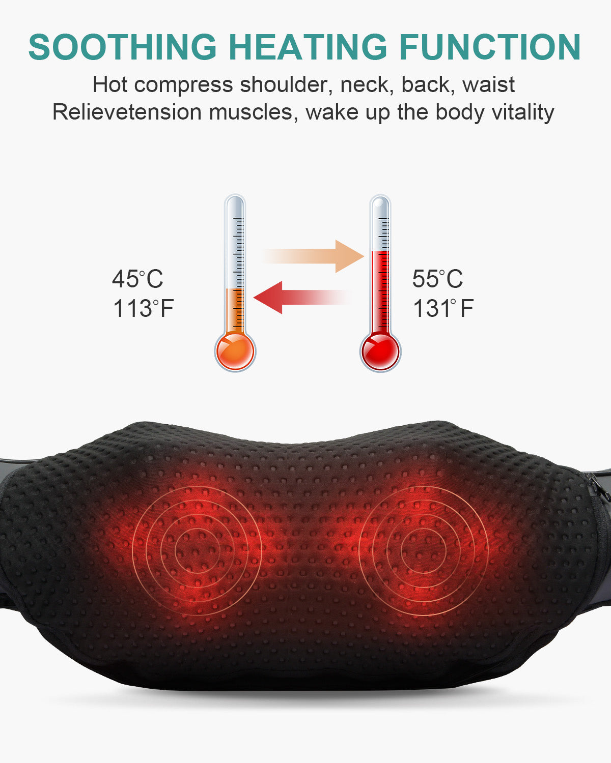 Cordless Neck and Back Massager – Nekteck